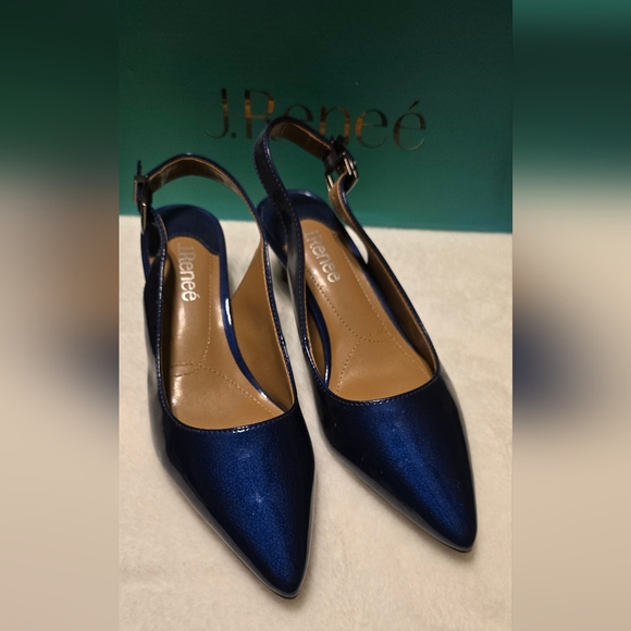 J.Renee | Shoes | Jrenee Blue Stiletto Heels Elegant Pumps | Poshmark